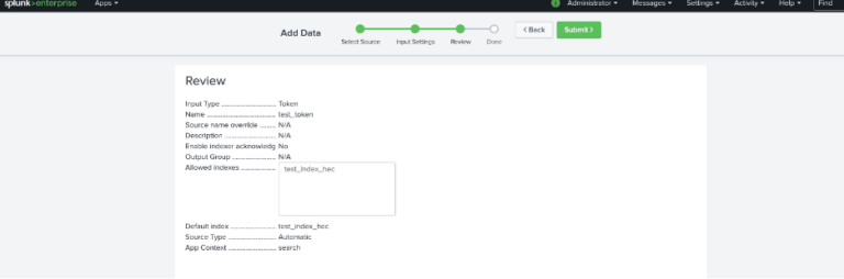 Configure HTTP Event Collector in Splunk Web - Kinney Group
